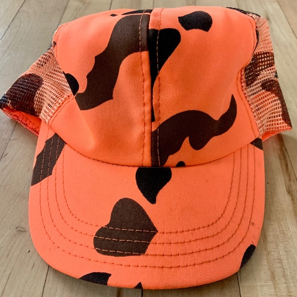 Accessories | Vintage Blaze Orange Trucker Hat | Poshmark